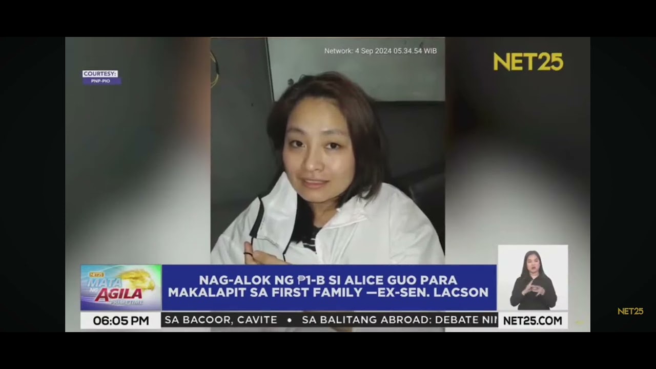 Alice GUO, nag-alok ng P1-B para makalapit sa First Family - Sec ...