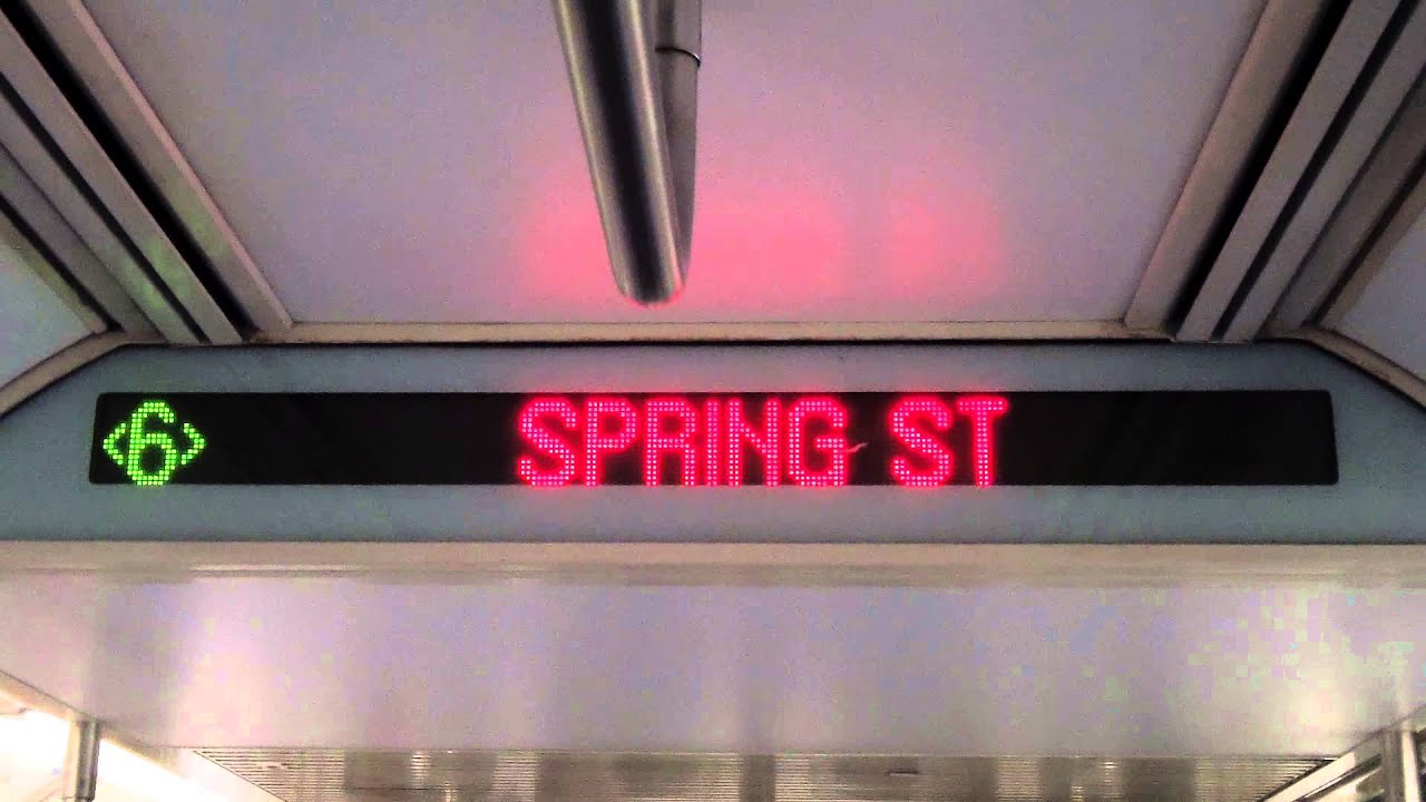 IRT Lexington Avenue Line: Bronx-bound R142A 6 Train Announcement@Canal ...