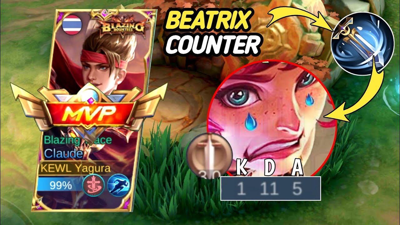 CLAUDE FULL BUILD COUNTER FOR BEATRIX | CLAUDE NO BOOTS 🔥 FULL ATTACK ...