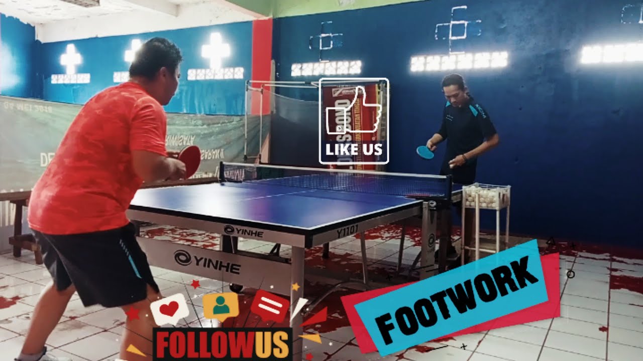 (PART 305) LATIHAN TENIS MEJA KELAS PENGHOBI (footwork) - YouTube