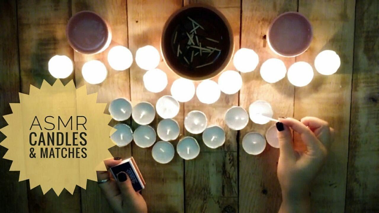 *ASMR* Lighting matches and candles [No talking] - YouTube