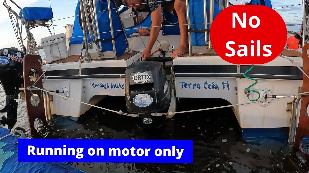 How to motor a Gemini 3200 sailboat, how we do it. - YouTube
