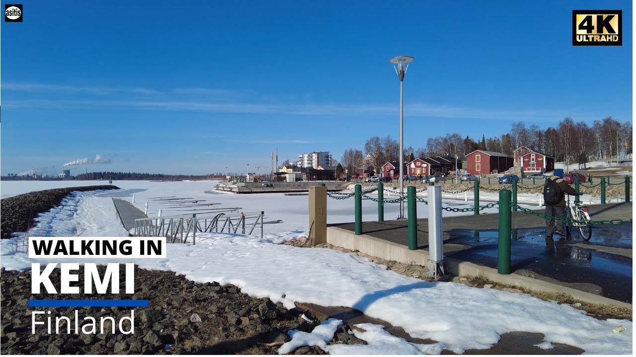 Walking in Lapland Finland - Kemi (April 2021) - YouTube