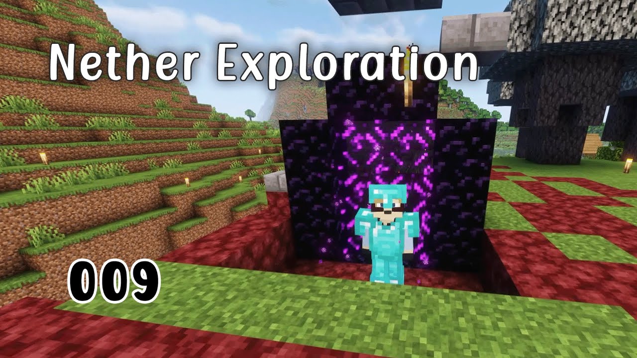 [Minecraft Longplay] #009 Nether Exploration | No commentary, (mostly ...
