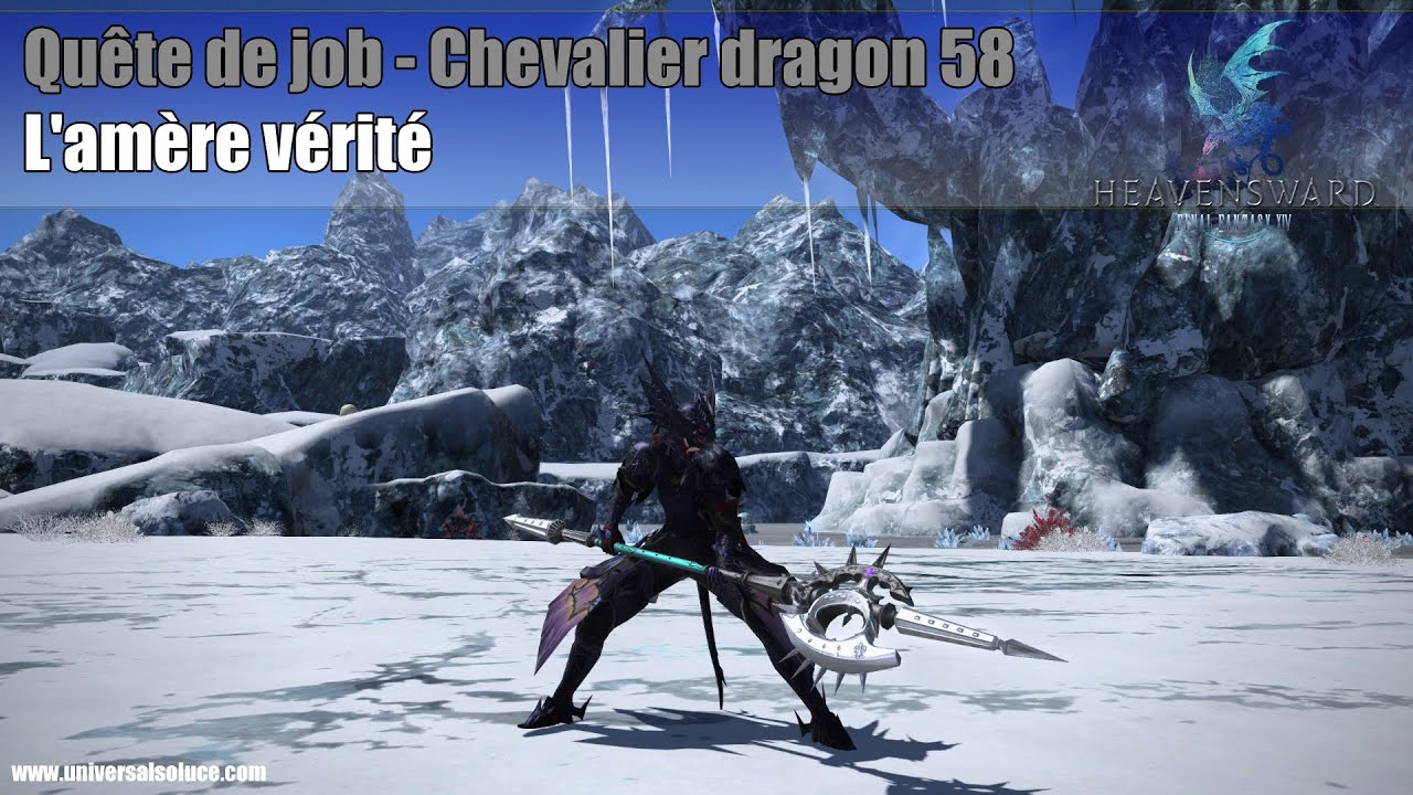 Final Fantasy XIV 3.0 - Quête de job - Chevalier dragon 58 : L'amère ...