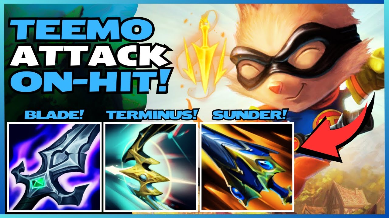 TEEMO FULL ON-HIT ATTACK SPEED INSANE!!! - YouTube