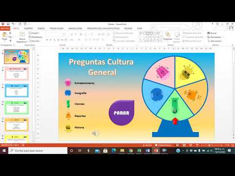 Como crear un ruleta divertida en Power Point - YouTube
