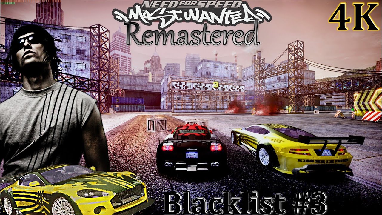 NFS Most Wanted Remastered 4k Blacklist 3(Ronnie) Boss Race Gameplay ...