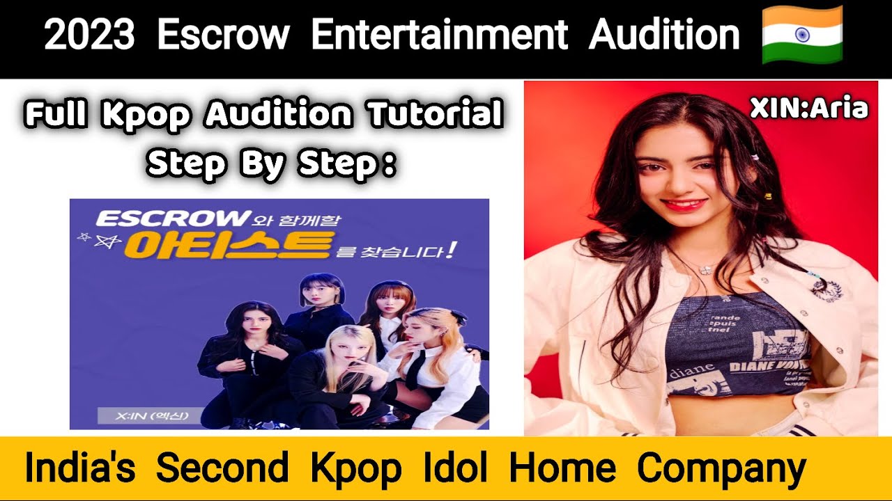 2023 ESCROW Entertainment Audition tutorial @Kpopaudition_Update @Jayutube - YouTube