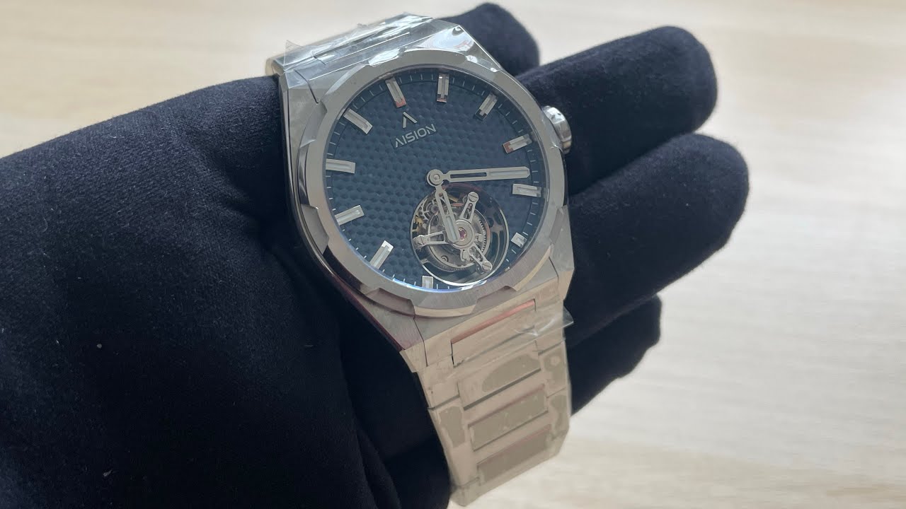 Men's silver Aisiondesign Watches with steel Tourbillon Hexagonal ...