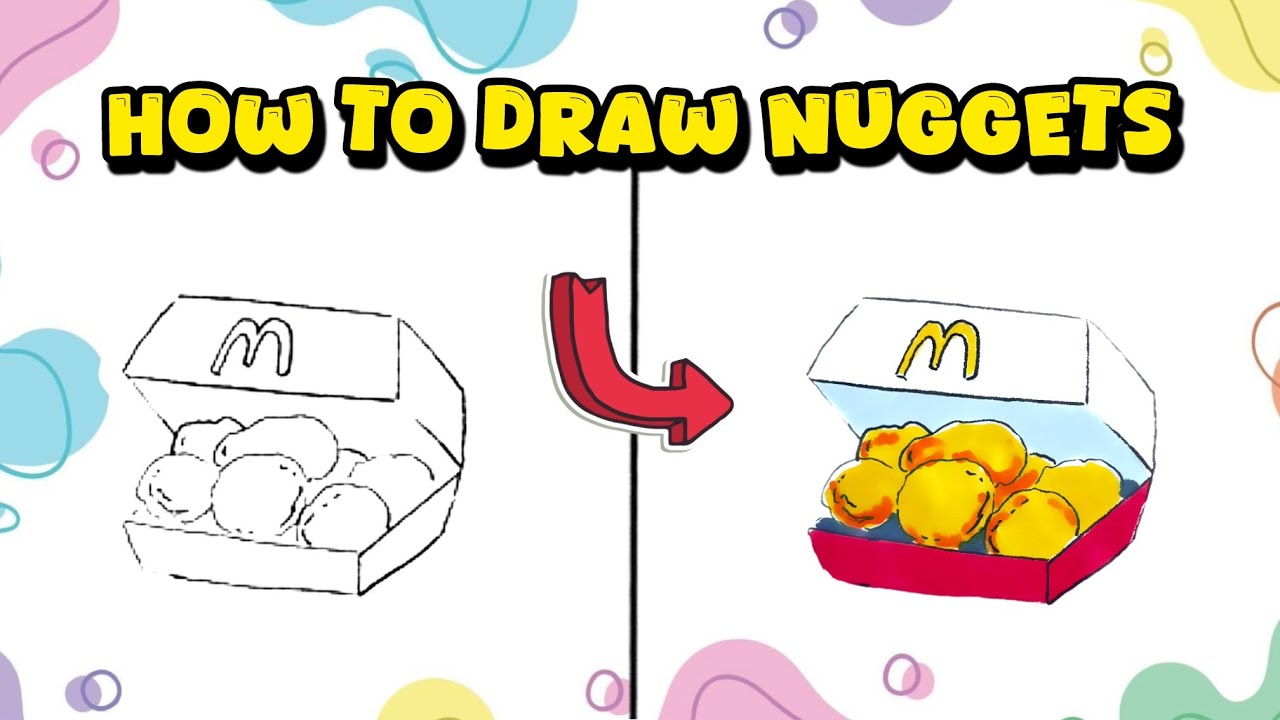 How to Draw Chicken Nuggets from McDonald’s – Fast Food Drawing - YouTube