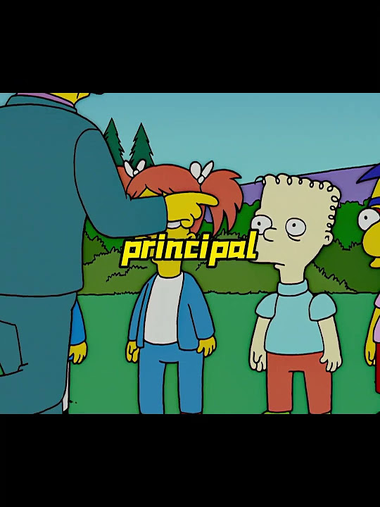 Bart brought a python home as a pet and used it to prank Lisa. # ...