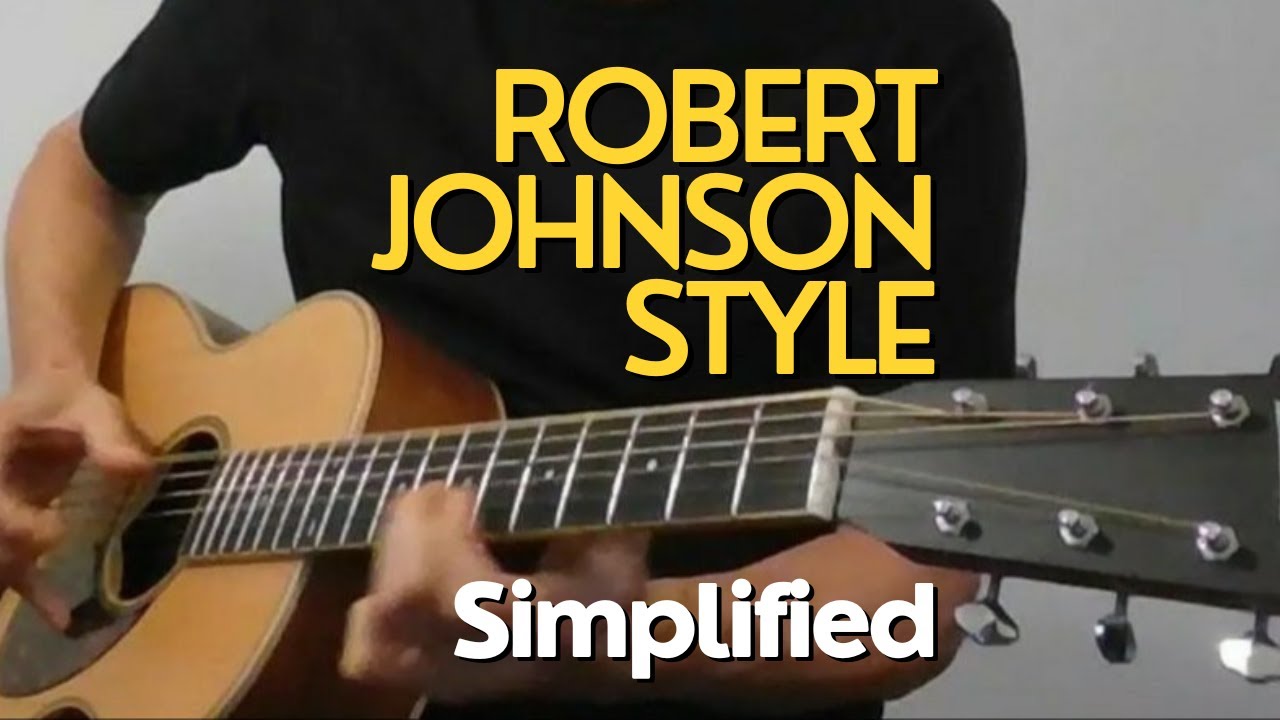 Acoustic blues fingerstyle guitar tutorial | Robert Johnson style 12 bar blues - YouTube