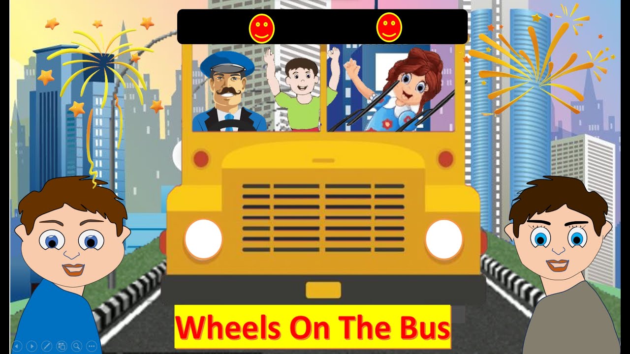 wheels on the bus | wheels on the bus go round and round | wheels on ...