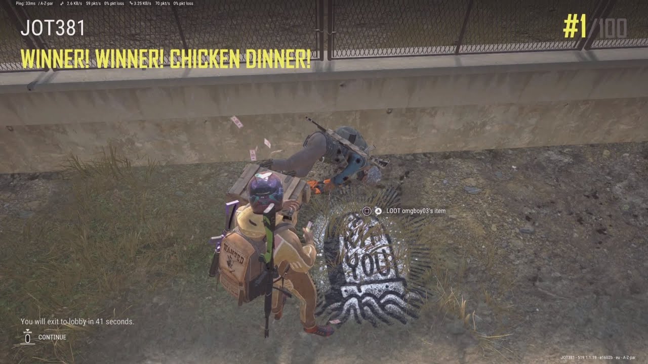 JOT381 PUBG 270822 ERANGEL 3 KILLS 533rd SOLO WIN 1/100 CHICKEN DINNER ...