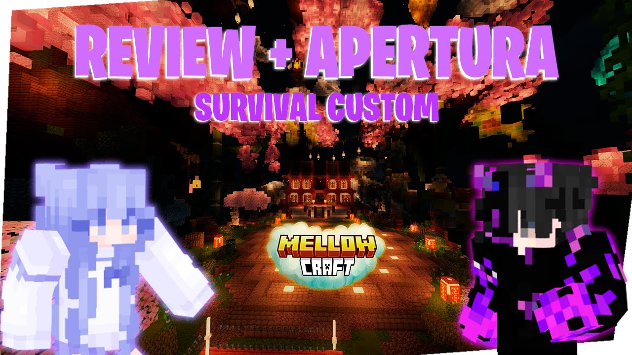 ️ REVIEW + APERTURA ️ | EL MEJOR SERVIDOR DE SURVIVAL CUSTOM DE MINECRAFT | MELLOWCRAFT ☁️ - YouTube