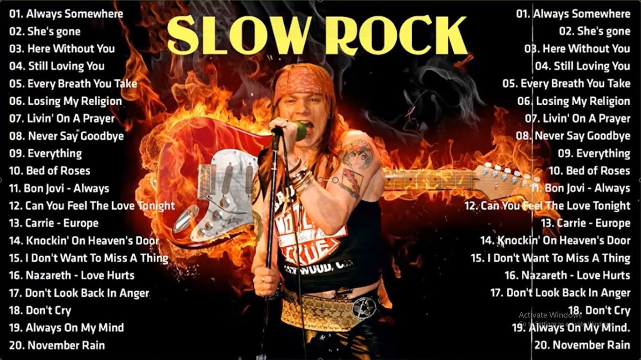 Nonstop Slow Rock Remix 2022 💦Scorpions, Bon Jovi, U2, Nirvana, led ...