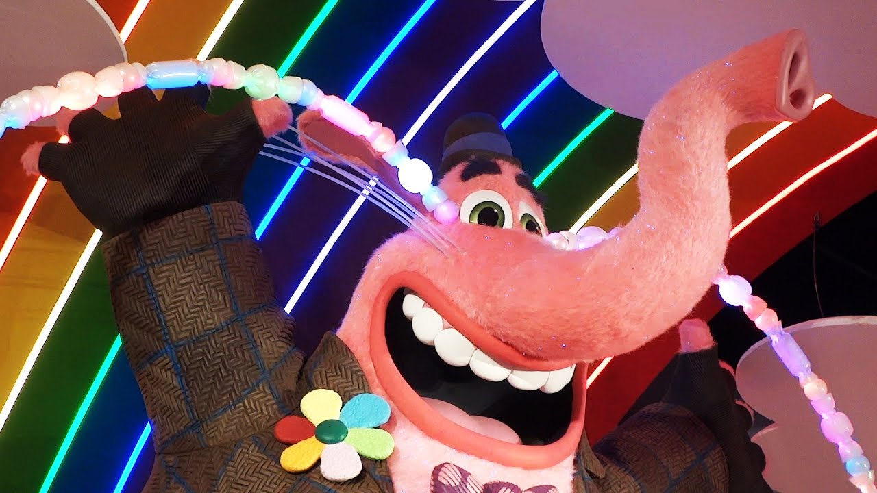 Bing Bong figure at Pixar Pier in Disney California Adventure - YouTube