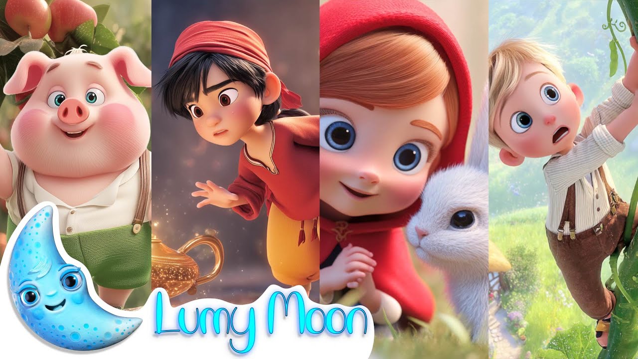 30 Minutes of Animated Fairy Tales – Fun Stories for Kids 📖 ★ Lumy Moon ...
