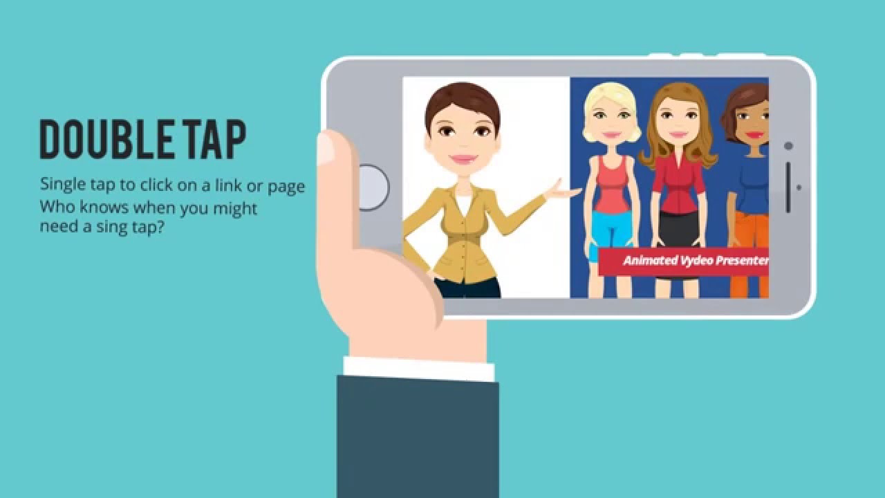 Animated Mobile Hand Gestures PowerPoint Template - YouTube