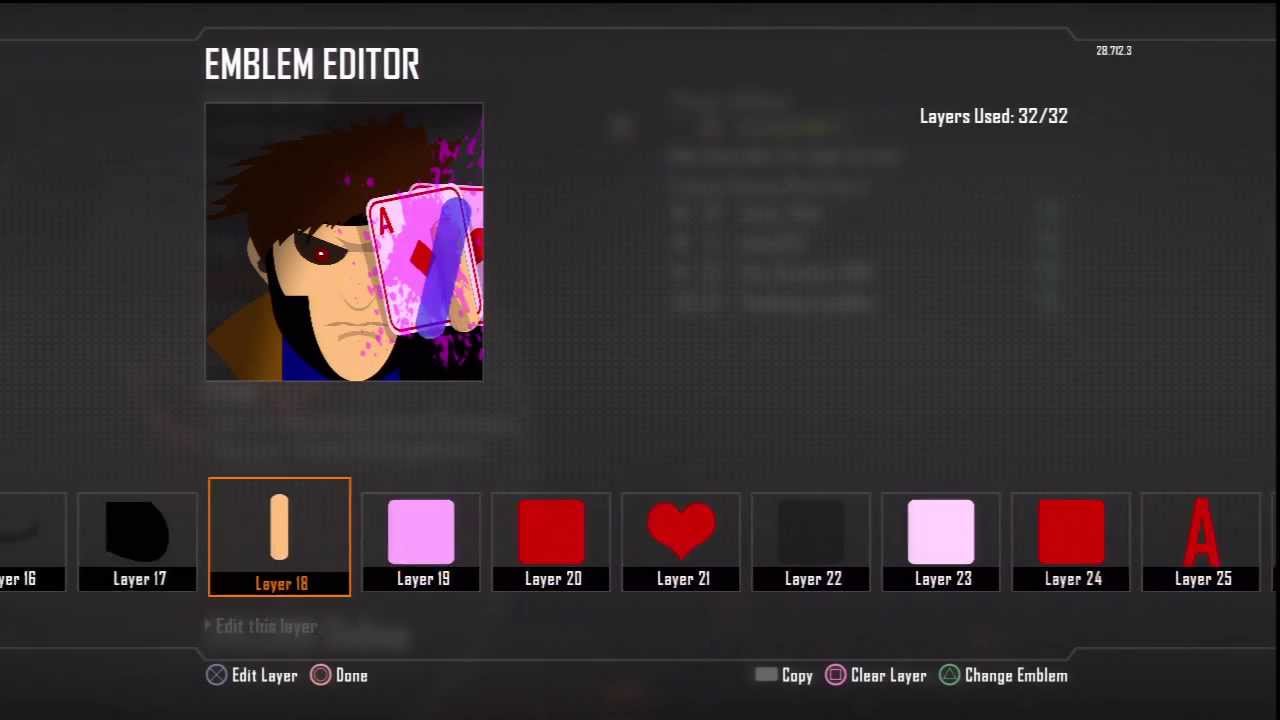 Black Ops 2 Emblem Tutorial: Gambit - YouTube