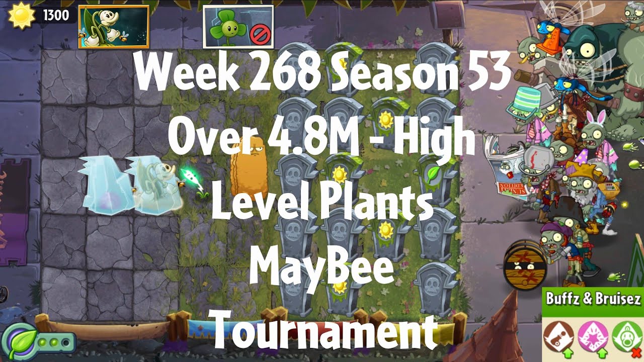 (Over 4.8M - MayBee Tournament) PvZ2 Arena Week 268 S53, High Level ...