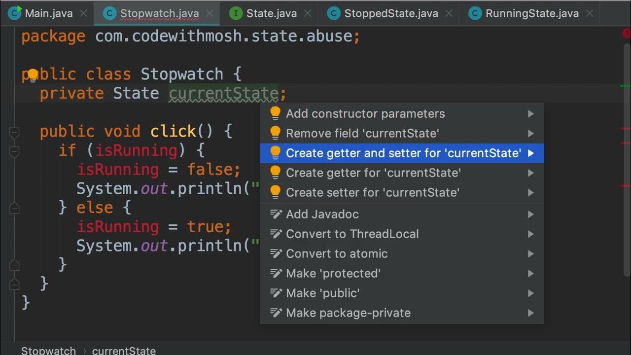 Design Patterns #21 - Abusing the State Pattern (read desc) [By Mosh ...