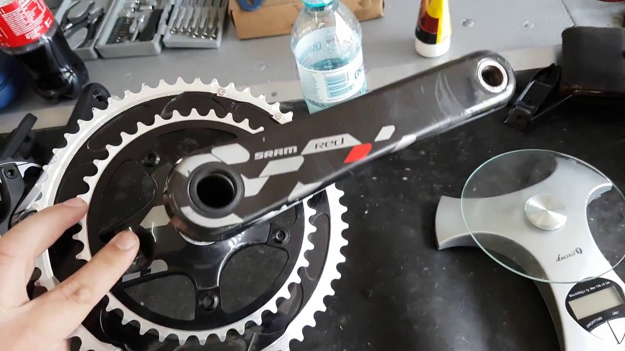 SRAM RED® Crankset weight - YouTube