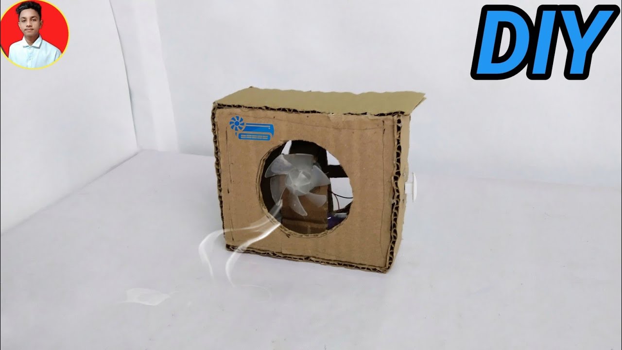 How to Make Cardboard AC at Home | Craftsin Hindi || AC - YouTube