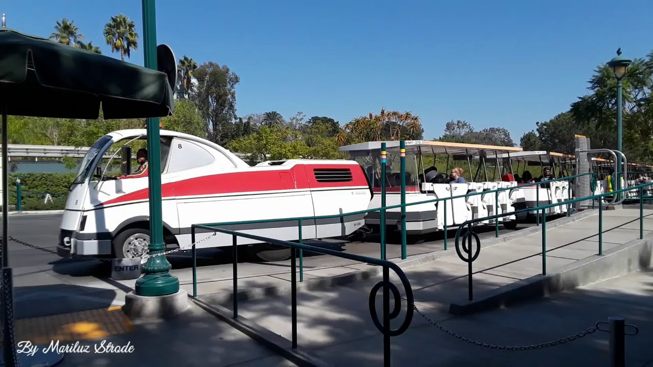 Disneyland Tram Ride And Monorail - YouTube