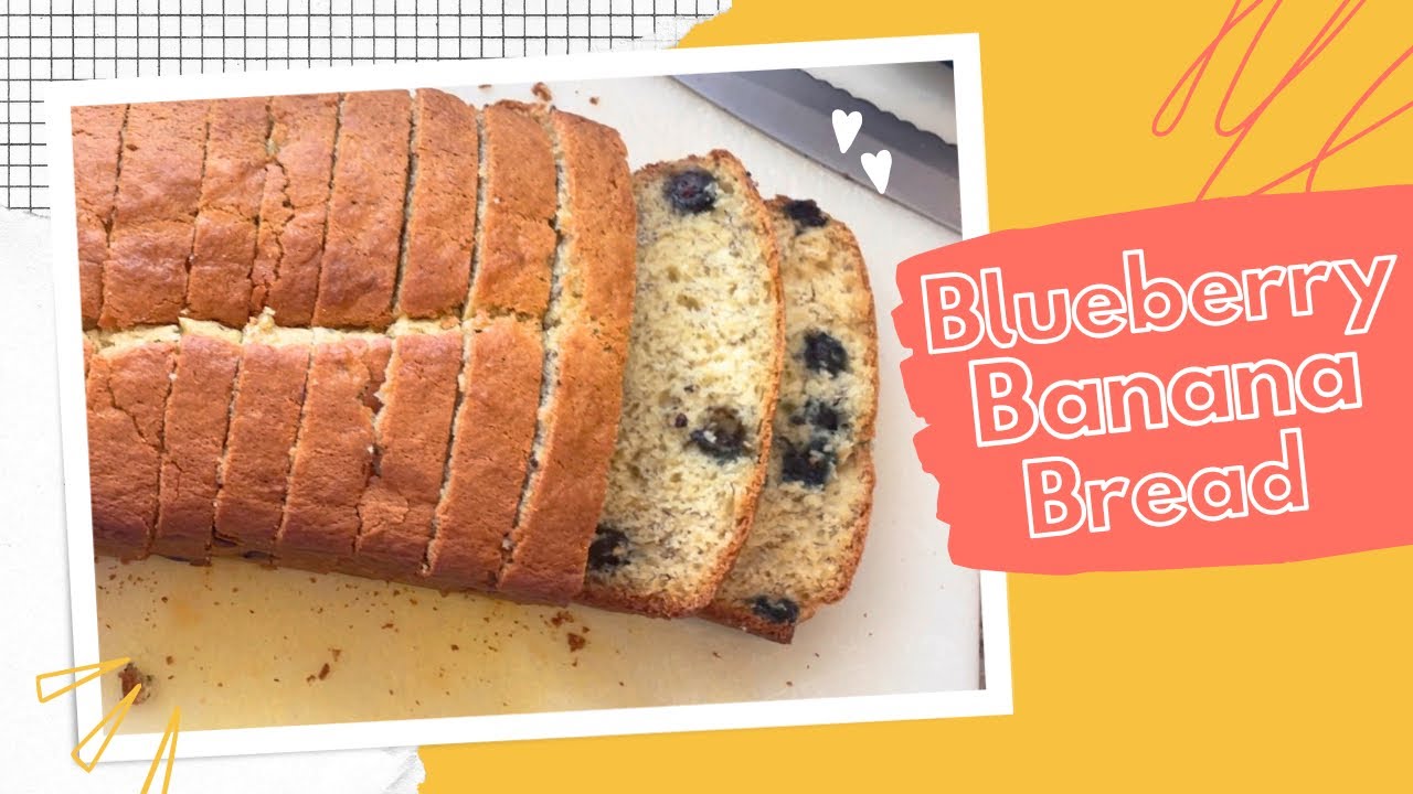 Super Quick Old Fashioned Blueberry Banana Bread | Delicious Bake with ...