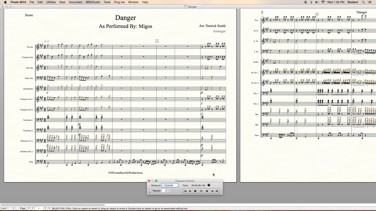 Migos - Danger Marching Band Arrangement - YouTube