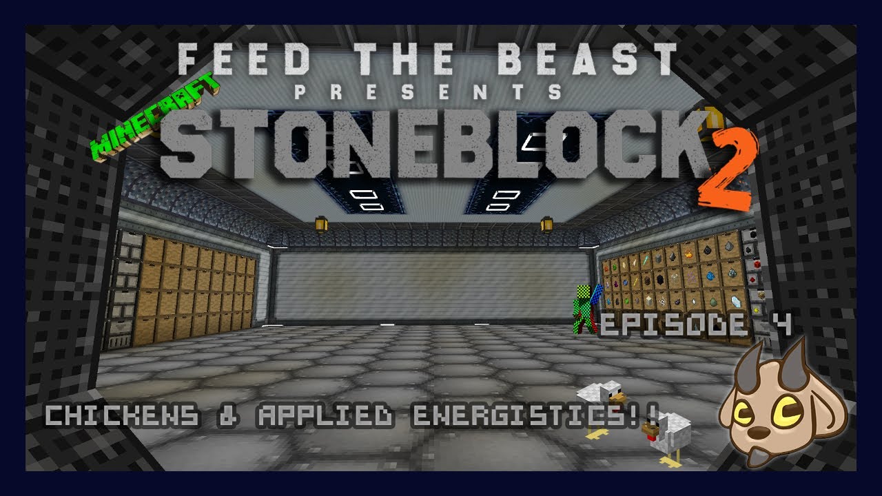 Stoneblock 2 Episode 4: Chickens & Applied Energistics!! - YouTube