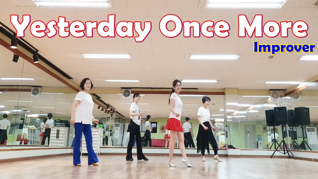 Yesterday Once More Linedance - Improver #AriLindance - YouTube