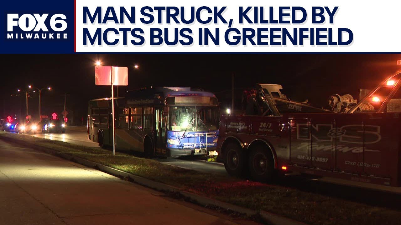 Man struck, killed by MCTS bus in Greenfield | FOX6 News Milwaukee ...