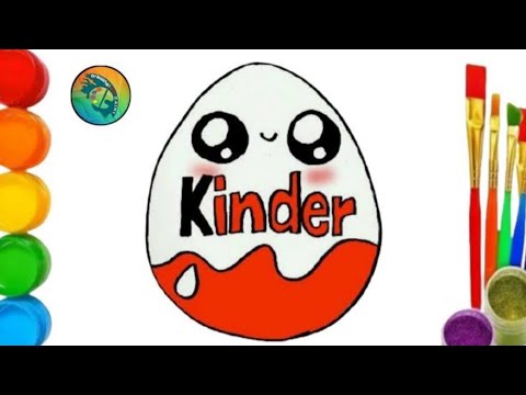how to draw kinder /how to draw kinder easy step by step - YouTube