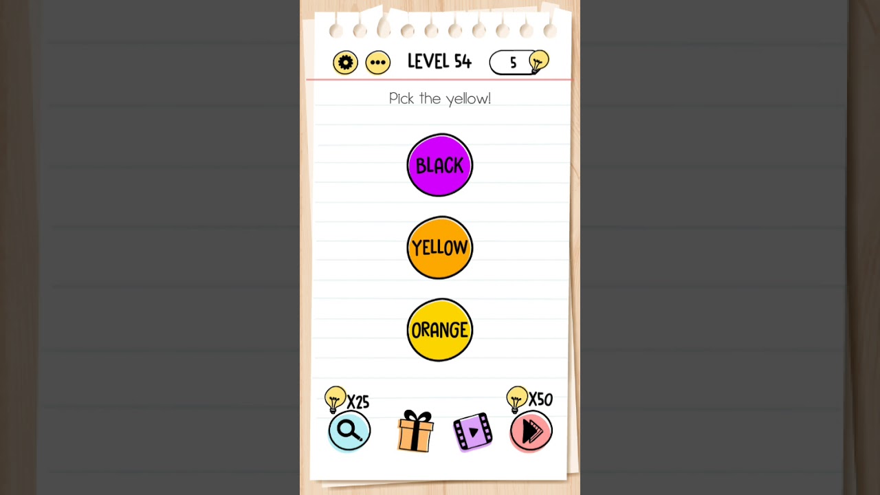 Brain test level 54 - YouTube