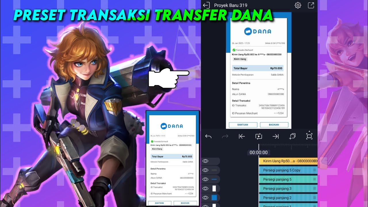 PRESET TRANSAKSI TRANSFER DANA FULL MENTAHAN - YouTube