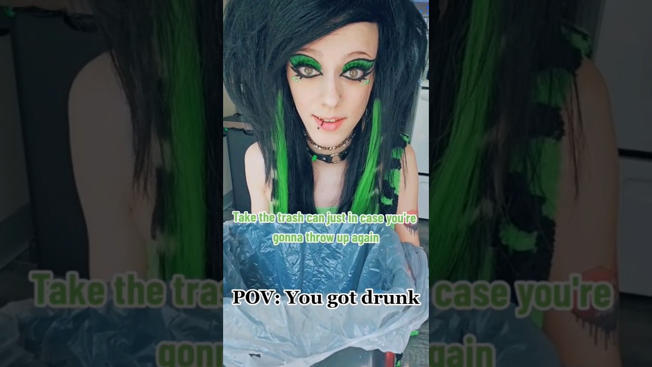 POV: Emo Girl finds you Drunk #drunk #alcohol #fyp - YouTube