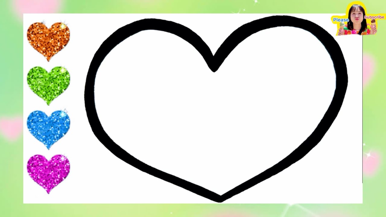 How to Draw a heart step by step || heart Drawing || Drawing for kids ...