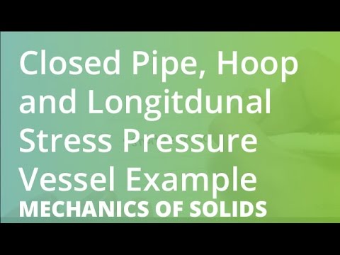 Closed Pipe, Hoop and Longitdunal Stress Pressure Vessel Example ...
