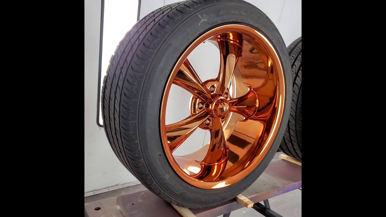 Ridler wheels from chrome to COPPER - YouTube