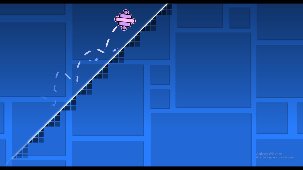 How to infinitely climb slopes in Geometry Dash 2.2 - YouTube