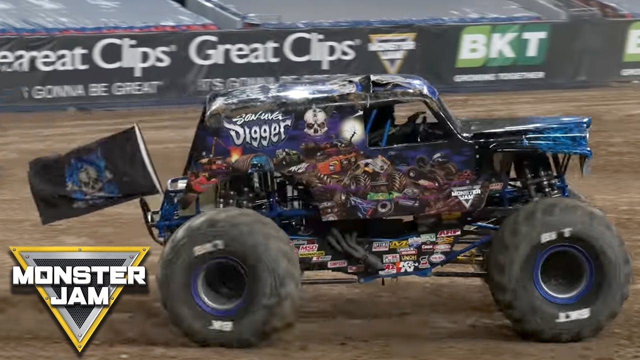 Son|uva Digger Freestyle | Ryan Anderson | Monster Jam Denver 2019 ...
