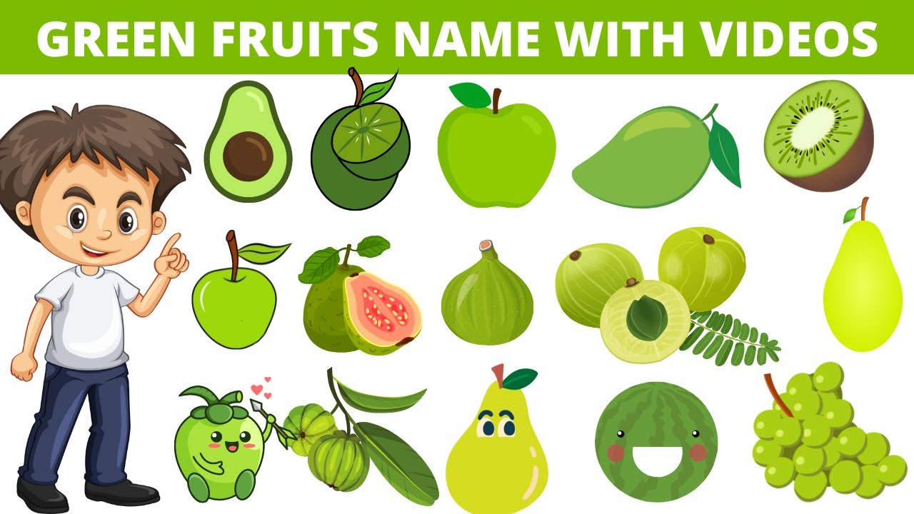 Green Fruits And Vegetables Names