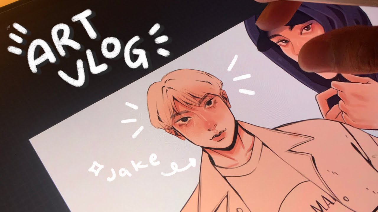 FAN ART Drawing Jake from ENHYPEN using Procreate - YouTube