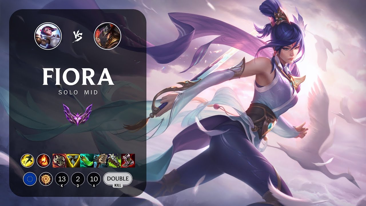 Fiora Mid vs Twisted Fate - EUW Master Patch 13.13 - YouTube