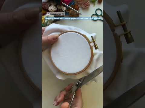 🤷🏻‍♀️🤓❤️ Have you tried transfer paper for embroidery? #Shorts #Embroidery #Hopebroidery