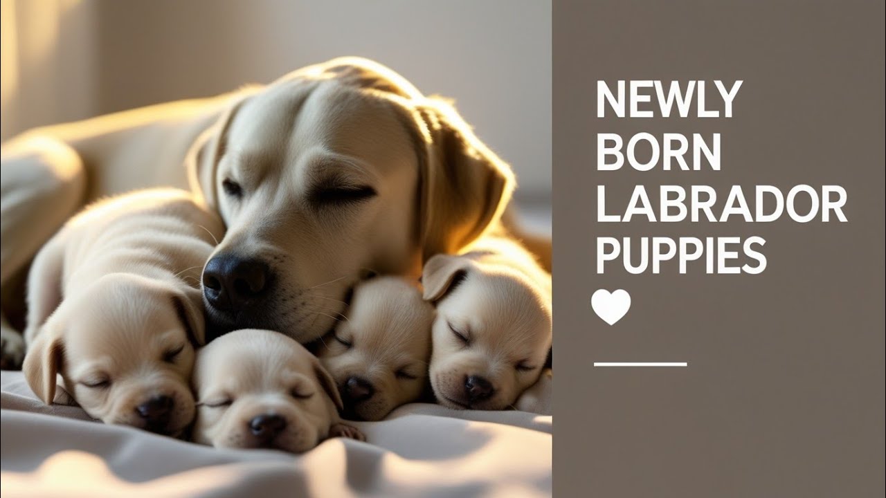 Newly Born Labrador Puppies 🐶 | Cute Baby Labra Puppies Care & Growth ...