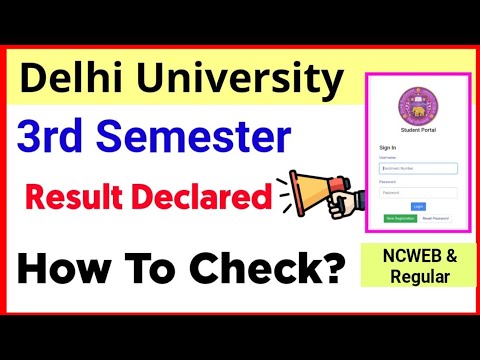 DU Third Semester Result Declared 2023 | Delhi University 3rd Semester ...